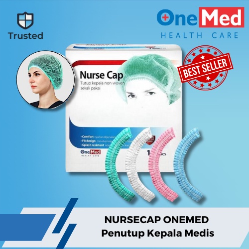 Jual Nurse Cap Onemed Nursecap Hairnet Penutup Kepala Non Woven Onemed ...