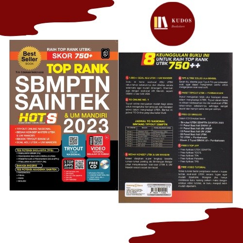 Jual BUKU TOP RANK SBMPTN SAINTEK 2023 + CD | Shopee Indonesia