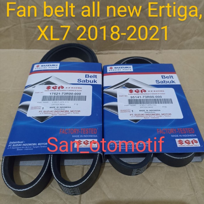 Jual Kode Br01 Van Fan Belt V-Belt Set Suzuki All New Ertiga, Ertiga ...
