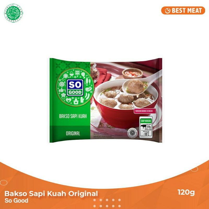 Jual Bakso Baso Sapi Kuah 120 Gram - SO GOOD | Shopee Indonesia
