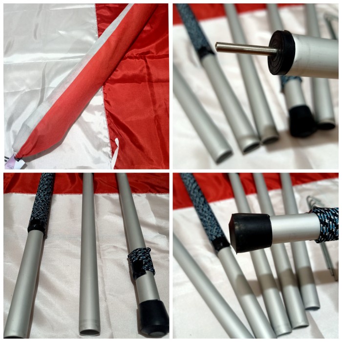 Jual Paket Tiang Bendera Merah Putih Tinggi 3 Meter Dan Bendera 80X120 ...