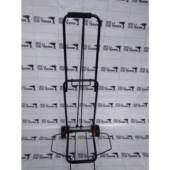 Jual TROLLEY TROLI KOPER BARANG PIPA HITAM POLOS RODA MERAH MAX 30KG 30 ...
