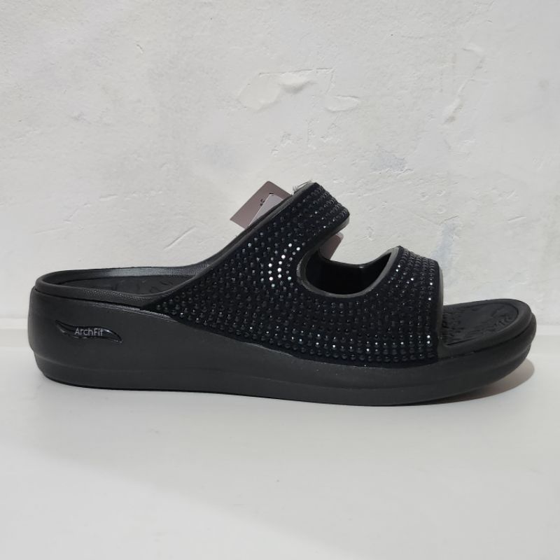 Jual Skechers Arch Fit Ascend-Summer Glitz size 39 40 / sendal hitam ...