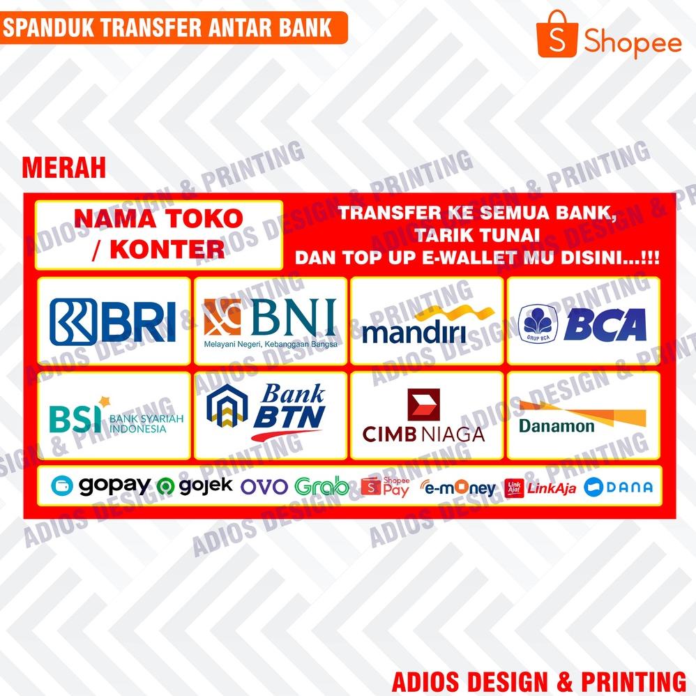 Jual 7.7 Cetak Spanduk Banner Backdrop Transfer Bank Agen Bri - Ukuran ...