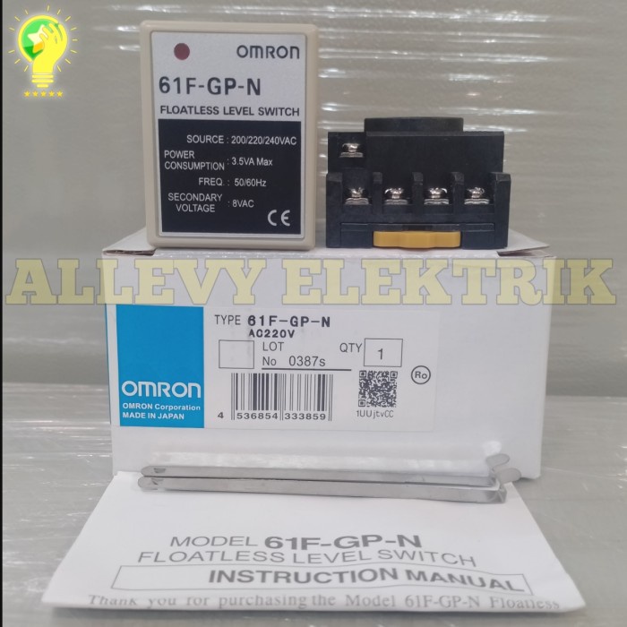 Jual Floatless Level Switch/Wlc 61F-Gp-N Ac220V Omron & Socket | Shopee Indonesia