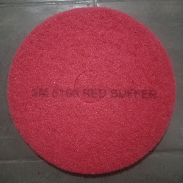 Jual Terlaris 3M Red Buffer Pad 5100 16 Inch / Floor Buffing Pad 16 ...
