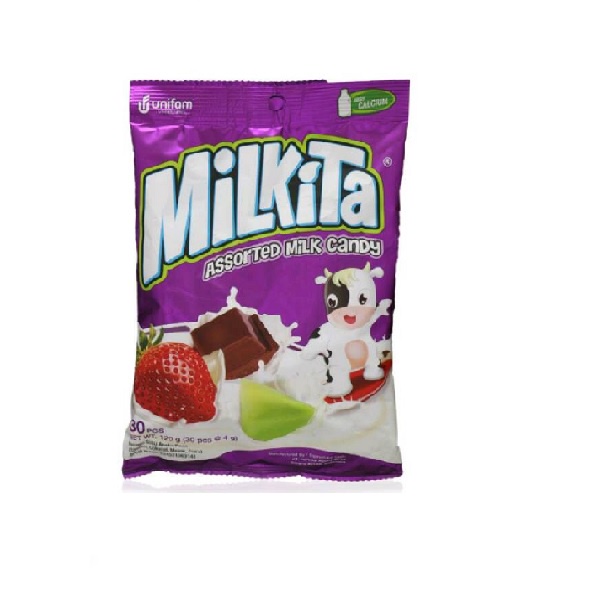 Jual MILKITA ASST MILK CANDY BAG 120 GR - PERMEN | Shopee Indonesia
