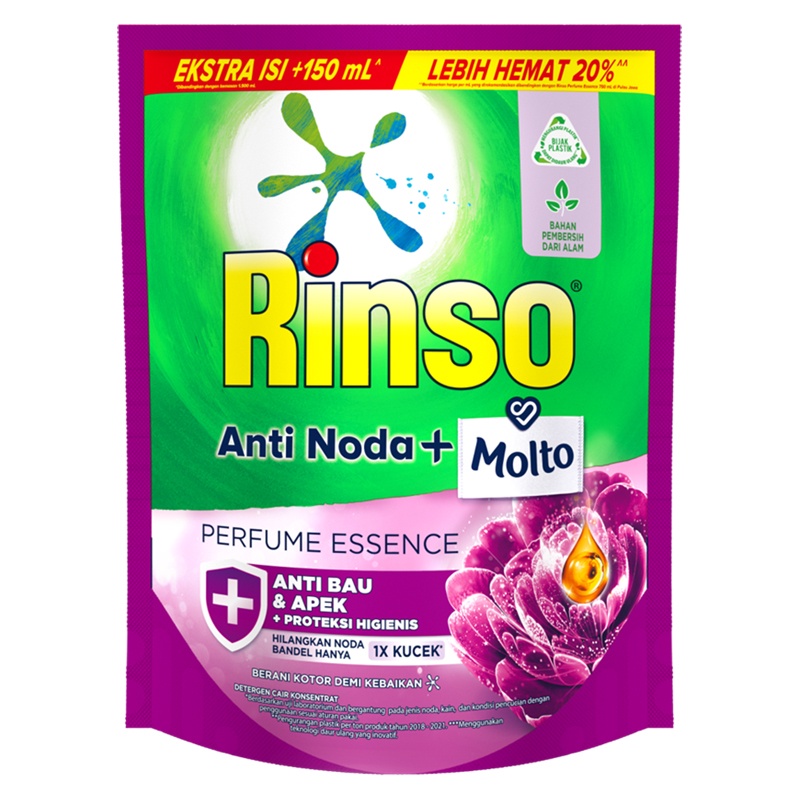 Jual Rinso Molto Anti Noda Deterjen Cair Perfume Essence 1,5 L | Shopee ...