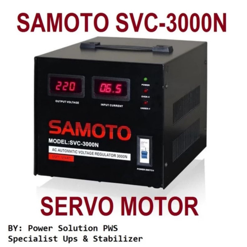 Jual Stabilizer Listrik Samoto svc-3000N svc 3000 N 3kva 3000Va 1 phase ...