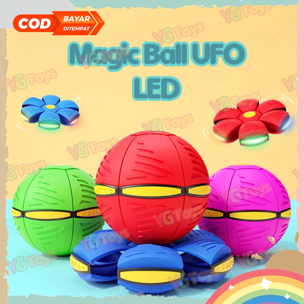 Jual YGtoys UFO Ball Mainan Flat Ball Magic Ufo Besar Bola Ajaib Injak ...
