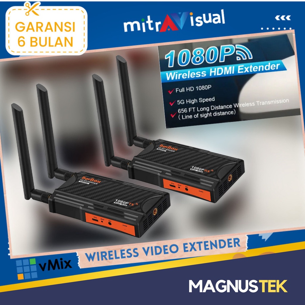 Jual BovBox Wireless HDMI Extender Kit Supports 1080P Full HD 200m ...