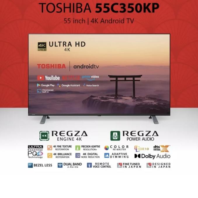 Jual TOSHIBA SMART ANDROID LED TV 4K 55 INCH - 55C350KP Garansi Resmi | Shopee Indonesia