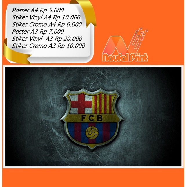 Jual Sticker | Poster A3 & A4 | barca | messi | barcelona | fc ...