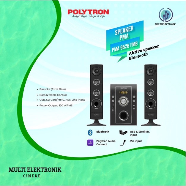 Jual Speaker Aktif POLYTRON PMA-9506 | Shopee Indonesia