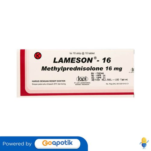 Jual LAMESON 16 MG BOX 100 TABLET | Shopee Indonesia