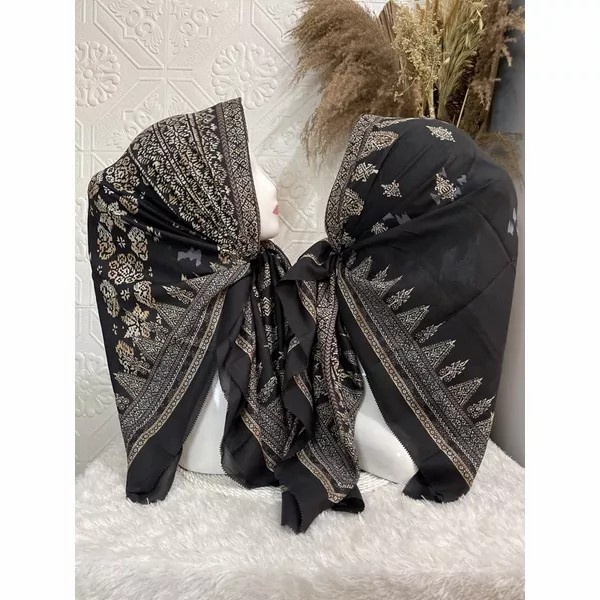 Jual TERBARU BATIK SERIES Kerudung Hijab Jilbab Voal Motif Premium Tepi ...