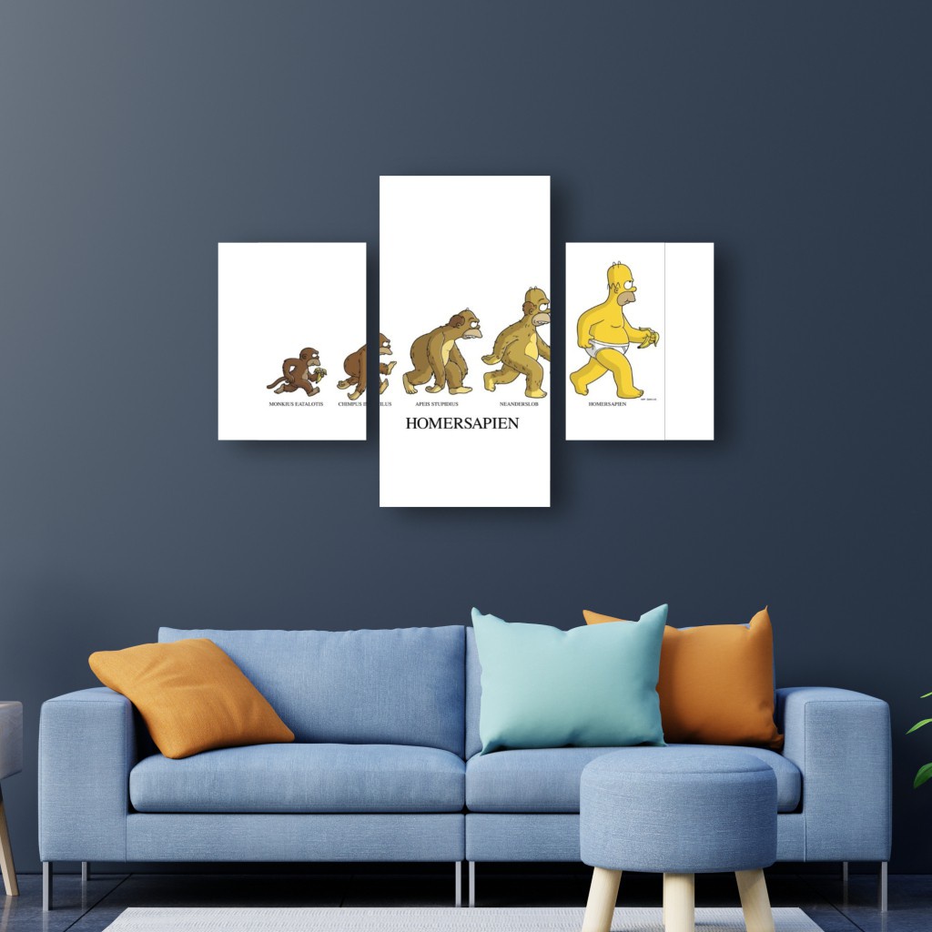 Jual Poster Kayu "Homersapien The Simpsons" Multipanel | Shopee Indonesia