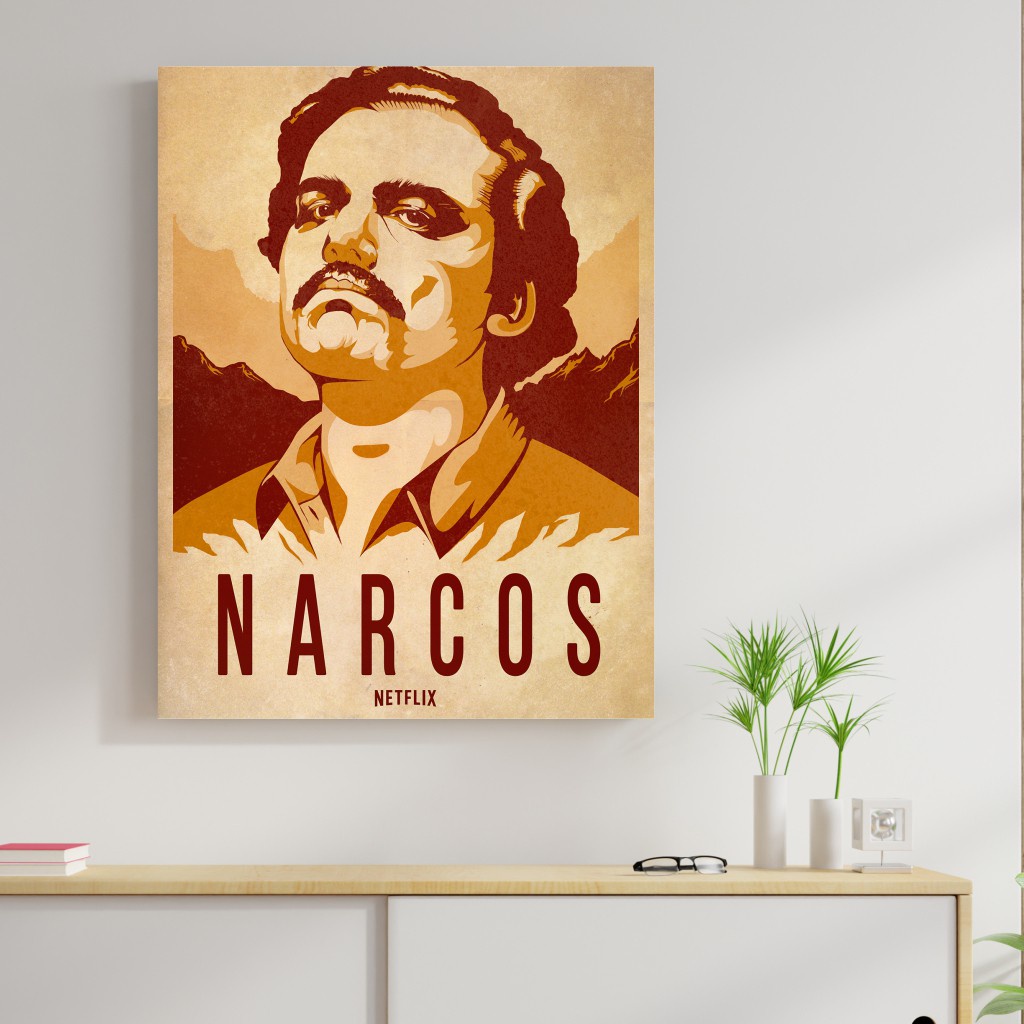 Jual Poster Kayu "Narcos, ver.1" Ukuran 20cm x 30cm | Shopee Indonesia