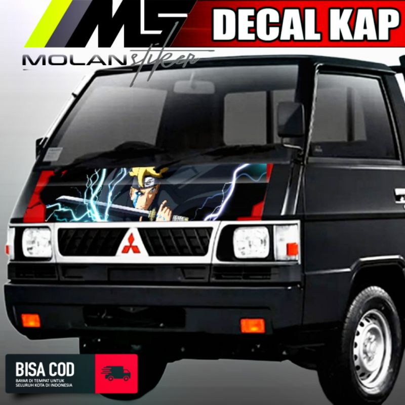 Jual Decal Sticker Striping Variasi Kap/Kabin L300 Pickup - Decal Kabin ...