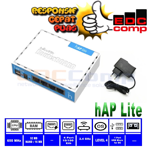 Jual MikroTik RB941-2nD / hAP-Lite | Shopee Indonesia