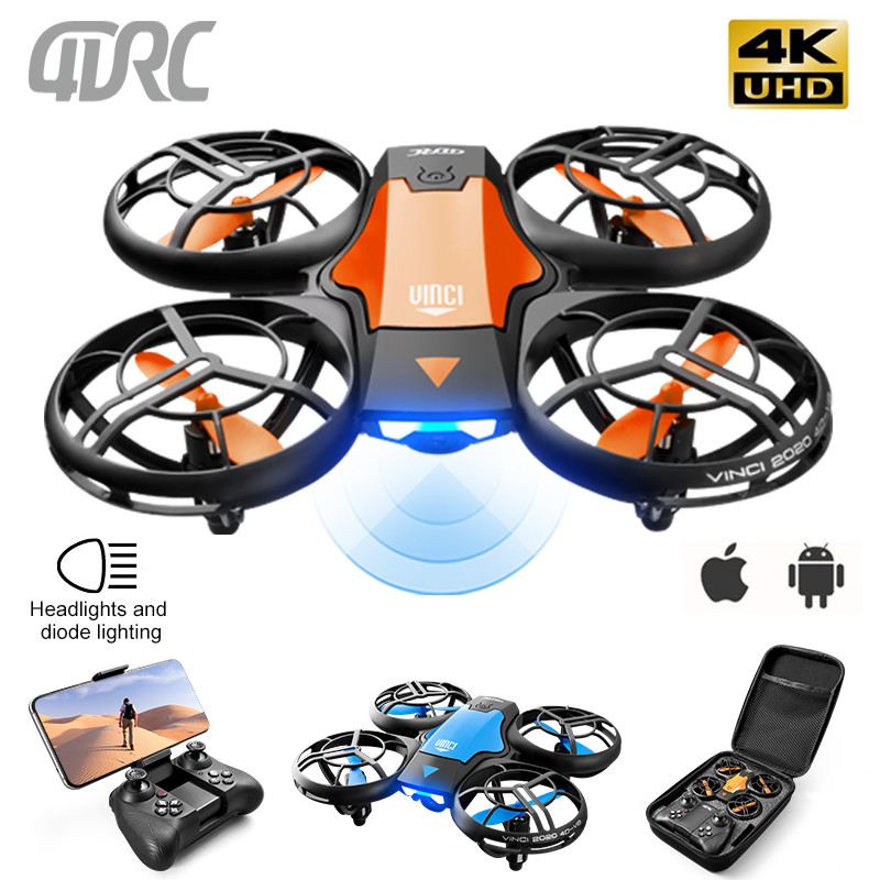 Jual Drone Mini 4K 4DRC V8, Mainan Quadcopter RC Kamera Sudut Lebar HD ...