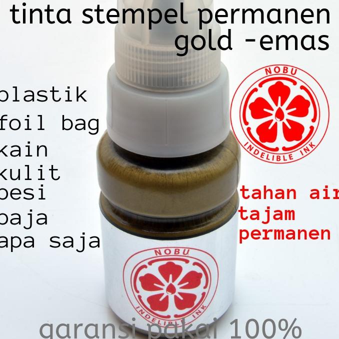 Jual Terbaik Tinta Stempel Permanen Warna Silver Perak - Gold Emas ...