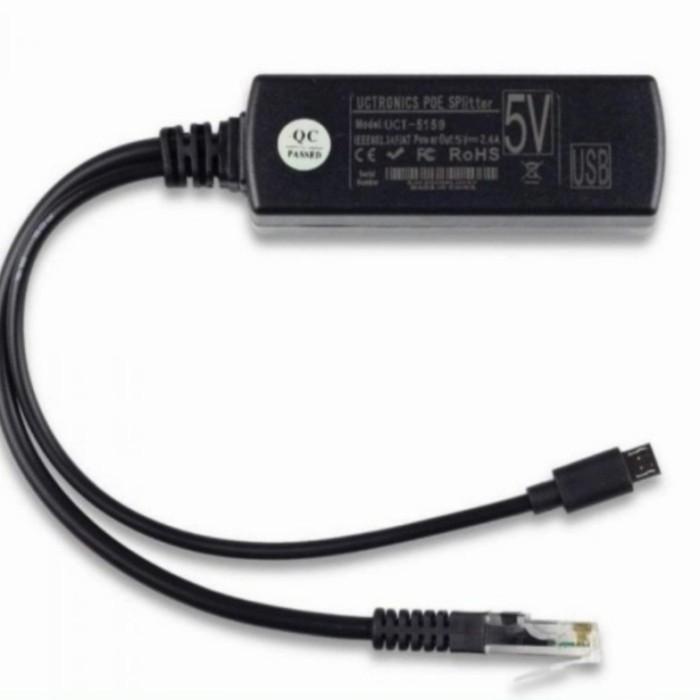 Jual Poe Splitter Injector 48 V - 2A Micro Usb/ Splitter Poe 48V-2A ...