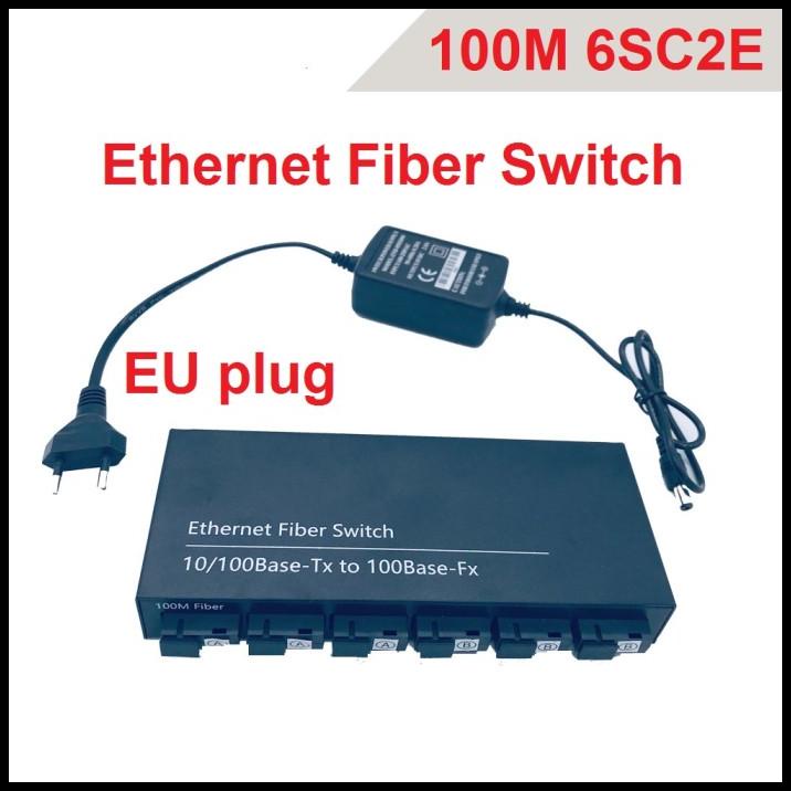 Jual Media Converter 6 Port FO 2 Port Lan - Fiber Switch Optic 6 SC 2 ...