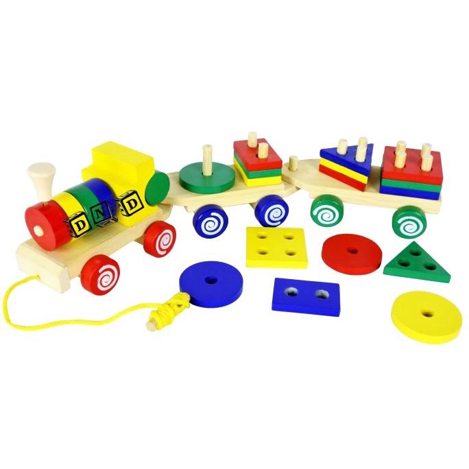 Jual Mainan Edukatif / Edukasi Anak - Balok Kayu - Kereta / Train Geo Besar | Shopee Indonesia