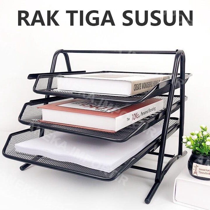 Jual Rak Kertas Dokumen Surat 3 Susun - Paper Document Letter Tray 3 ...