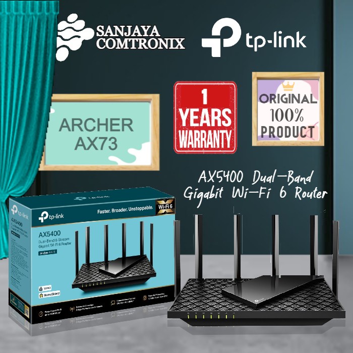 Jual Tp-link Archer AX73 AX5400 Dual Band Gigabit WiFi 6 Router TPLink AX73 | Shopee Indonesia