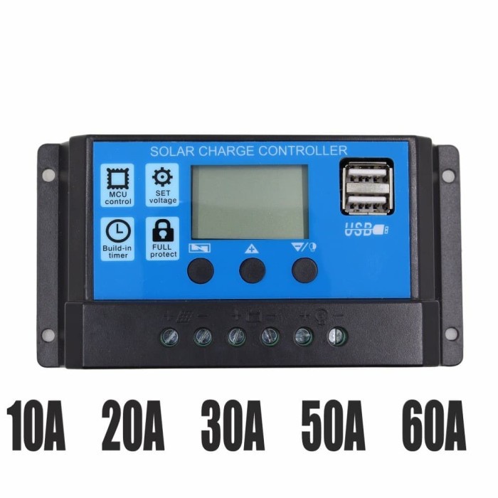 Jual Solar Charge Controller 10A 20A 30A Cell PWM Pengisi Daya Surya 12V24V | Shopee Indonesia