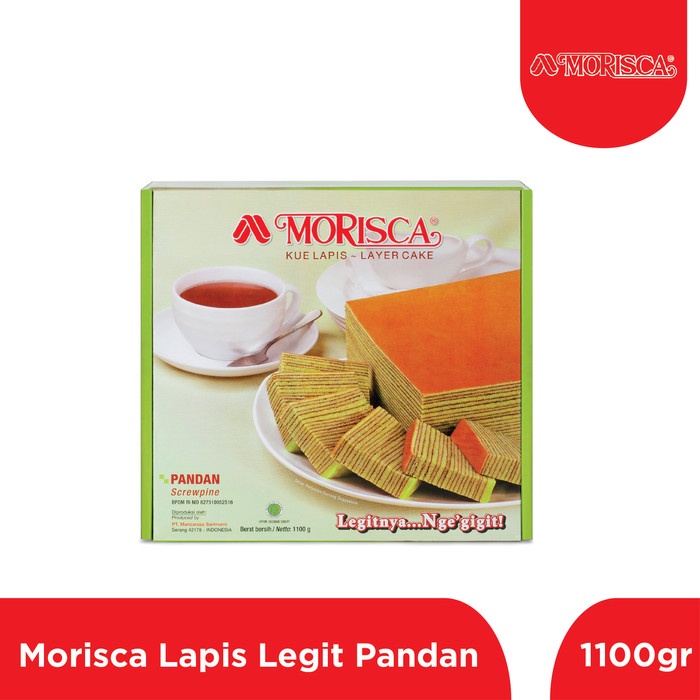 Jual MORISCA KUE LAPIS PANDAN 1100 GR | Shopee Indonesia