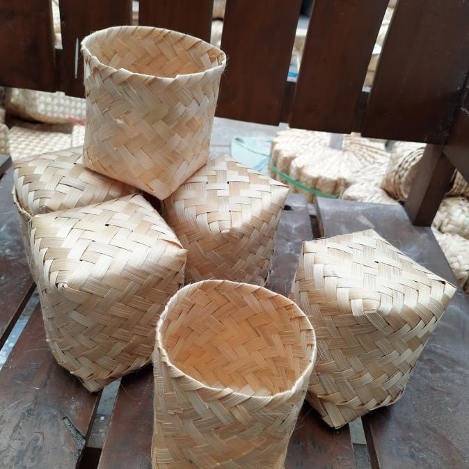Jual besek keranjang mini tempat pensil ukuran 9x9cm tinggi 11cm ...