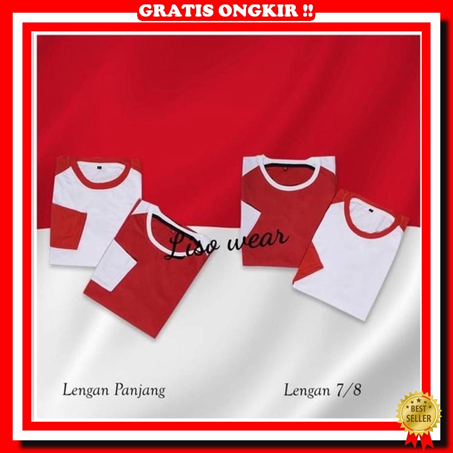 Jual Kaos Kemerdekaan Lengan Panjang Size 2-10Thn Liso Wear - Kaos ...