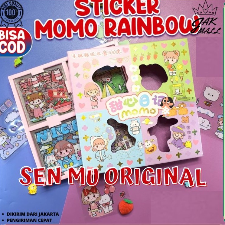Jual 9.9 BRANDS FESTIVAL 100 Lembar Stiker Mix Warna Motif Kartun Korea ...