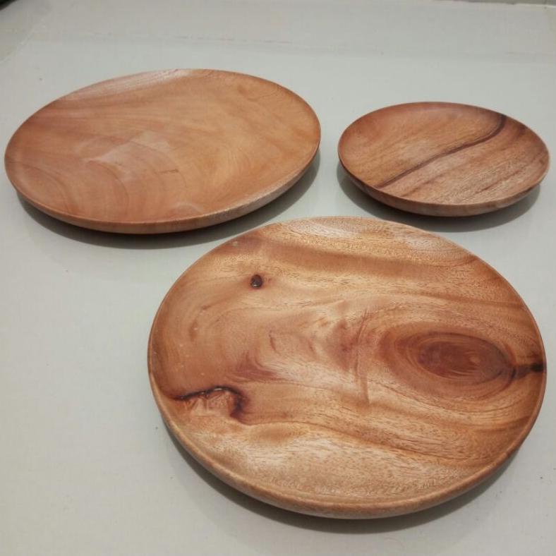 Jual Piring Kayu Mahoni Diameter 15Cm | Shopee Indonesia