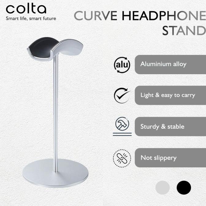Jual Colta Curve Headphone Stand Holder Aluminium Gantungan Headset ...