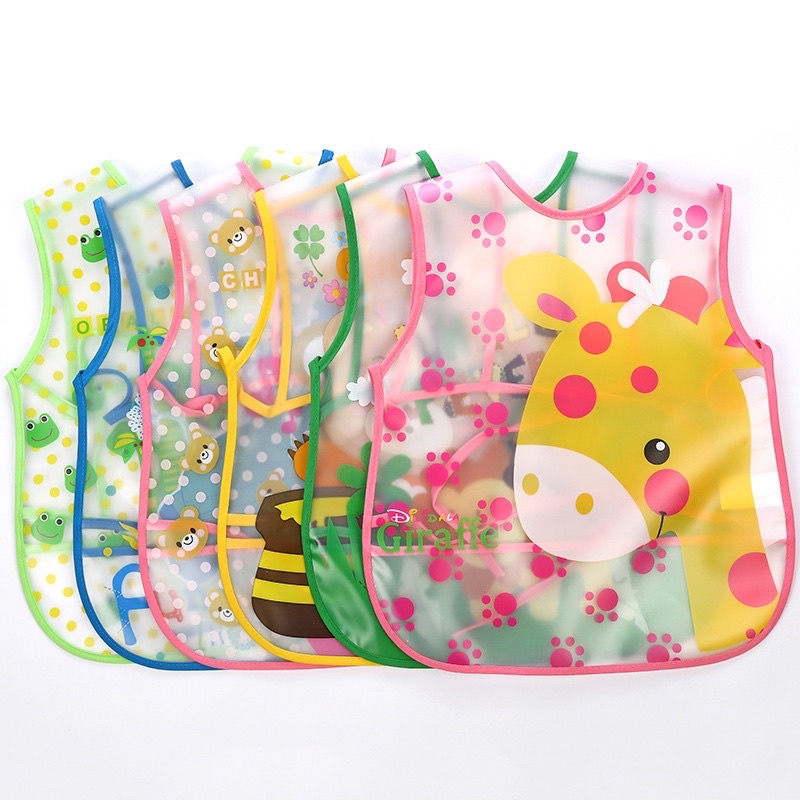 Jual Celemek Apron Bayi EVA Waterproof | Shopee Indonesia
