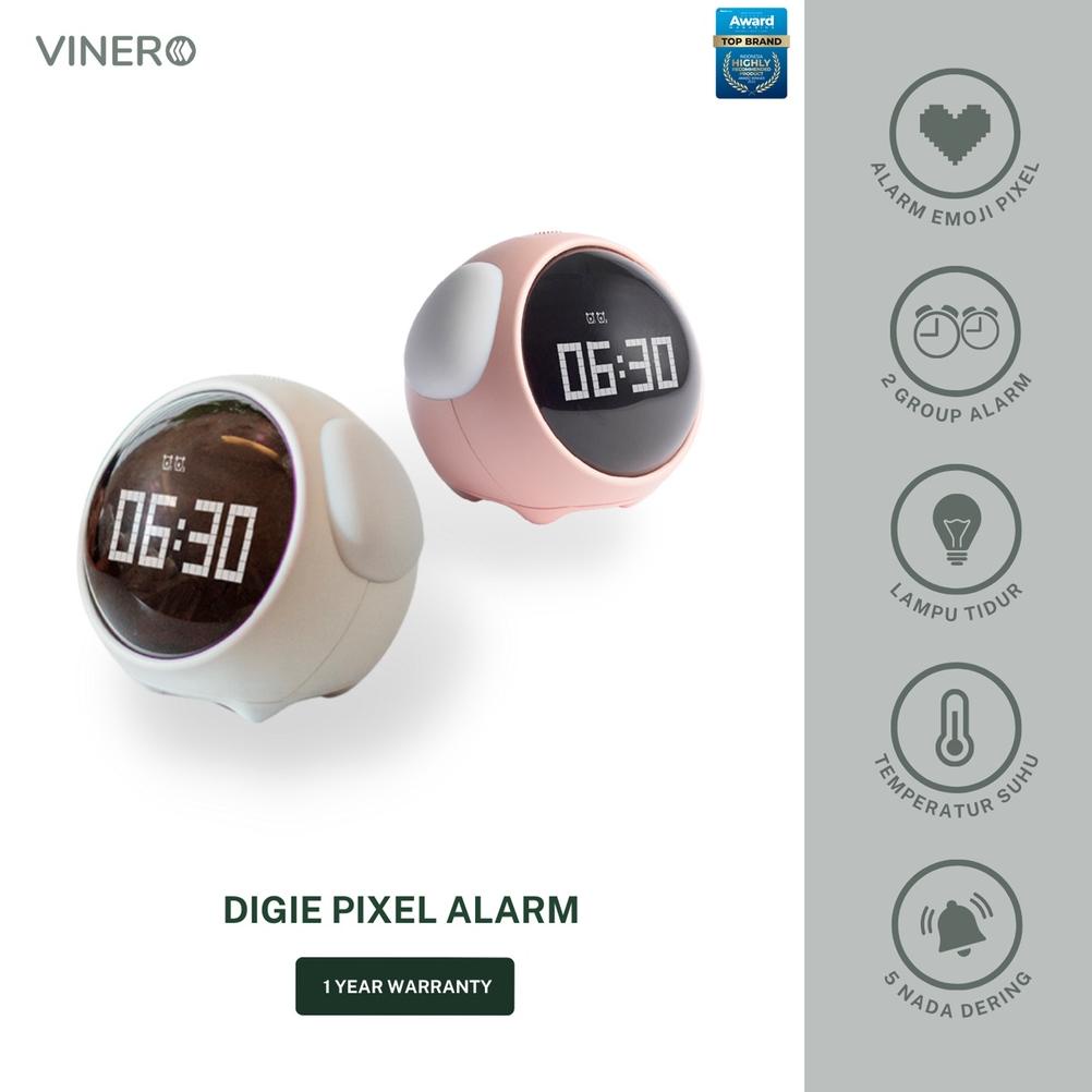 Jual Viral Vinero Digie Alarm Clock Pixel Lamp Multifunction ...