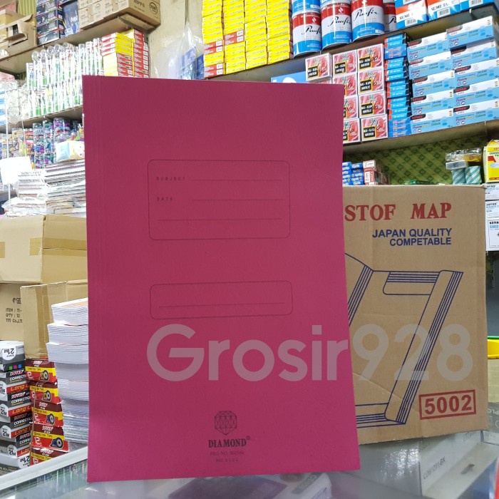 Jual Stopmap / Map Folder Folio Diamond 500 Merah (Isi 50 Lembar ...