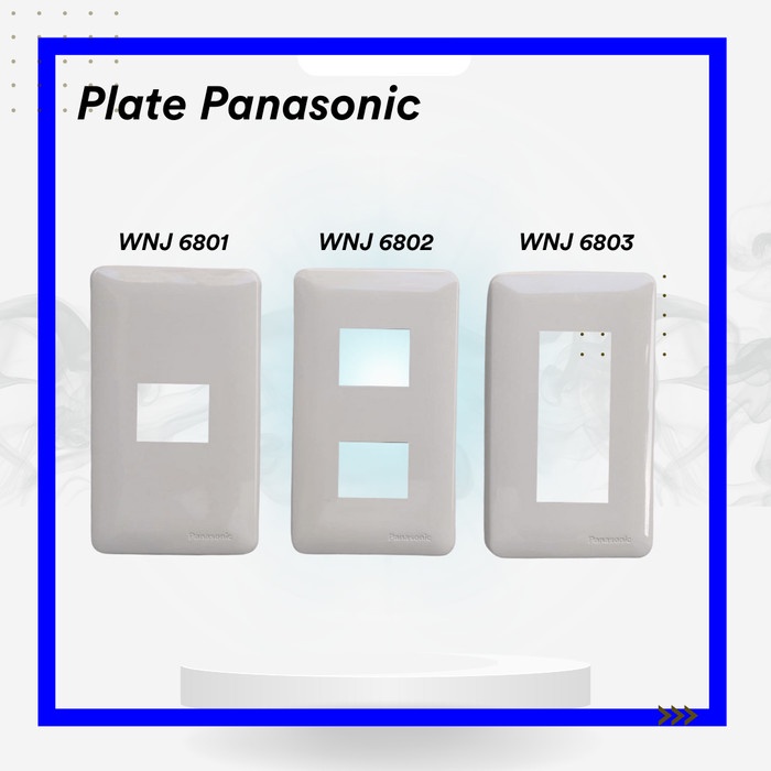 Jual PLATE PANASONIC -WNJ 6801 1Device /WNJ 6802 2 Device / WNJ 6803 3 Device | Shopee Indonesia