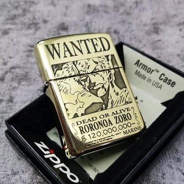 Jual Zippo One Piece Wanted Zorro Original | Shopee Indonesia