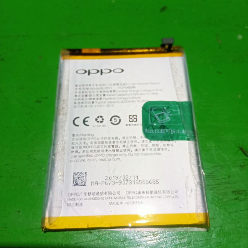 Jual Baterai Batre Battery Oppo A3s Original Copotan | Shopee Indonesia