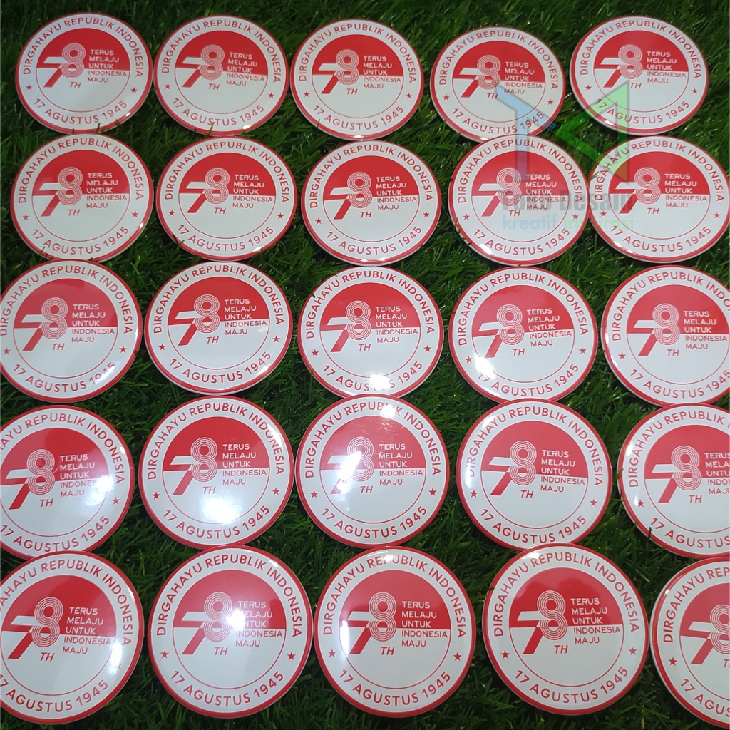 Jual DJ8 PIN HUT RI 78TH LOGO TERBARU A6T | Shopee Indonesia