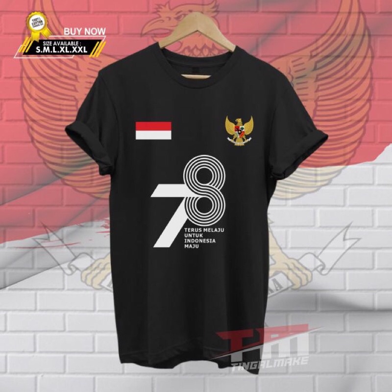 Jual YNW KAOS BESIC KEMERDEKAAN HUT RI KE 78 TERBARU / KAOS 17 AGUSTUSAN / KAOS KEMERDEKAAN ...