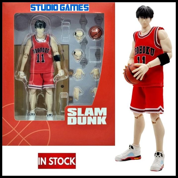 Jual Dasin Model Slam Dunk - Kaede Rukawa Red 11 Shohoku Action Figure ...