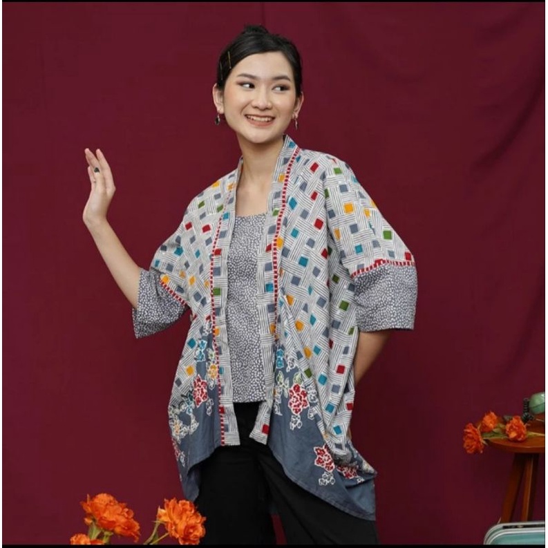 Jual Nona Rara - Kusuma wng reply T1426 Blouse Batik - All Size ...