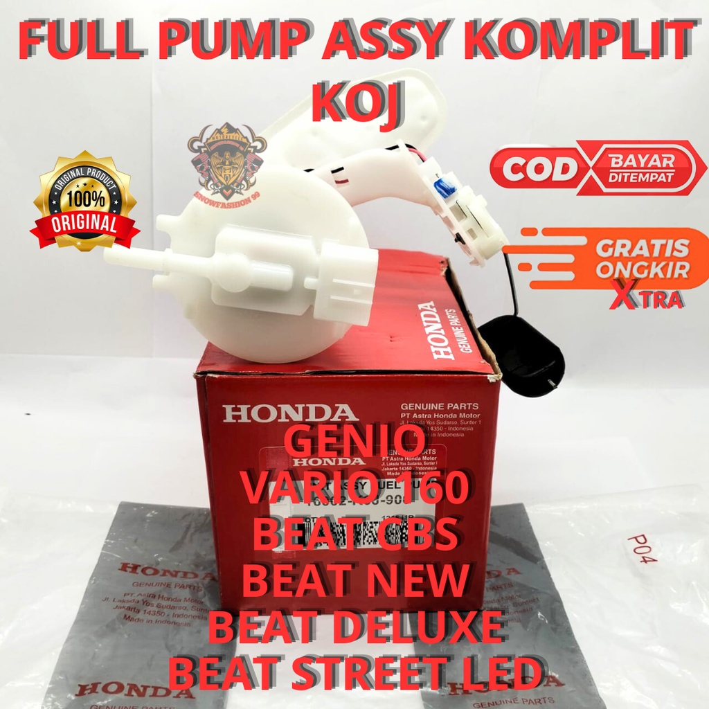 Jual FUEL PUMP POMPA BENSIN ASLI ORIGINAL AHM KOJ HONDA GENIO,VARIO 160 ...
