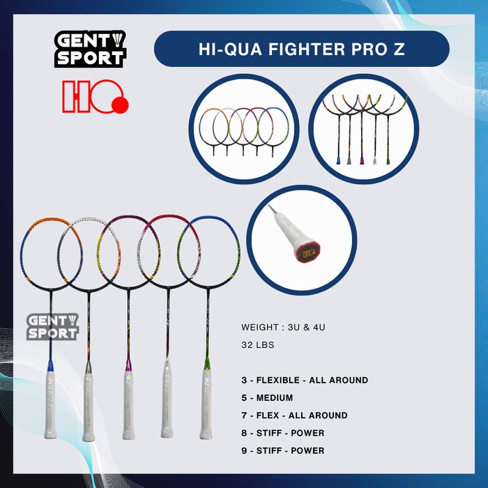 Jual HI QUA FIGHTER PRO Z RAKET BADMINTON ORIGINAL | Shopee Indonesia